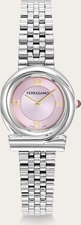 Ferragamo Damen Gancini Twisted Uhr Rosa