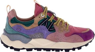 Flower Mountain Low-Top Sneaker - Sneakers Fuchsia - Gr. 35 (EU) - in Gold - für Damen