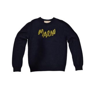 Marni Blau Baumwolle Logo T-shirt - - Sweatshirts & Hoodies - Herren - Blau - S