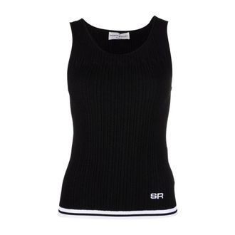 Sonia Rykiel L&auml;ssiges Schwarzes Tank Top - - Tops - Damen - Schwarzk - L