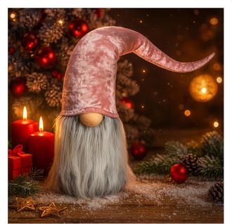 Com-Four Premium Weihnachts-Wichtel f&uuml;r die Weihnachtsdeko, winterliche Zwergen-Figur - Zipfelm&uuml;tze - skandinavische Deko-Trolle - schwedischer Gnom mit Bart u