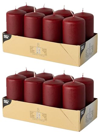 Papstar 17983 Kerzen Bordeau (2)