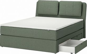 IKEA LILLFJÄLLET Boxspringbett mit Bettkasten