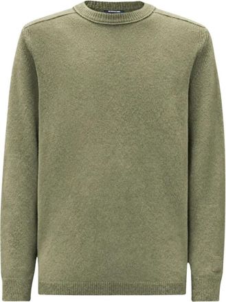C.P. Company Metropolis Series Boucl&egrave; Extrafine Merino Rundhals-Pullover mit Logo - - Knitwear - Herren - Gr&uuml;n - XL