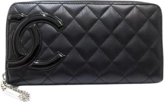 Chanel Portefeuille Long (bi-pli) Pre-owned - Femme - Pre-owned - Noir - Taille: ONE Size