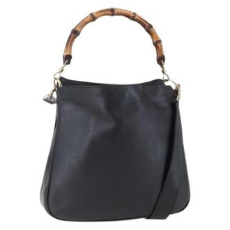 Gucci Sac &agrave; main vintage en cuir Pre-owned - Femme - Pre-owned - Noir - Taille: ONE Size