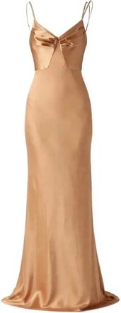 Elisabetta Franchi Femme, Robes, Brun, Taille: 40 FR Abiti Suede EV8