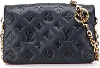 Louis Vuitton Sac bandouli&egrave;re Pre-owned &agrave; d&eacute;tails cha&icirc;ne - Femme - Pre-owned - Noir - Taille: ONE Size