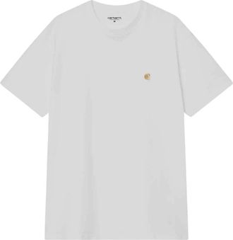 Carhartt Work in Progress Homme, Tops, Blanc, Taille: L S/S Chase T-Shirt