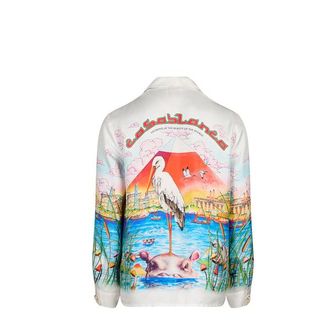 Casablanca Chemise fluide oversize en soie