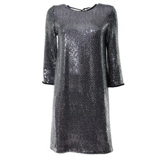 Liu Jo Femme, Robes, Noir, Taille: 38 FR Robe Tunique Courte &agrave; Sequins