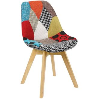 Woltu Chaise de salle &agrave; manger, chaise scandinave Pied en bois Style nordique Multicolore - Woltu