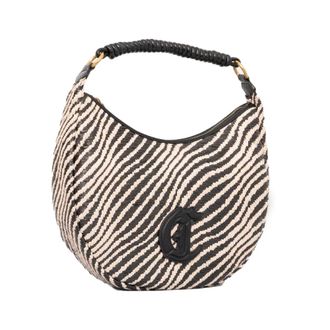 Just Cavalli Femme, Sacs, Gris, Taille: ONE Size Sac à bandoulière motif zèbre tissé