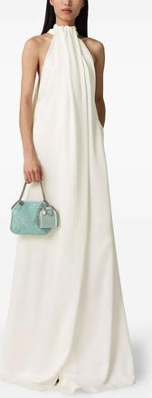 Stella McCartney robe &agrave; dos-nu - Blanc