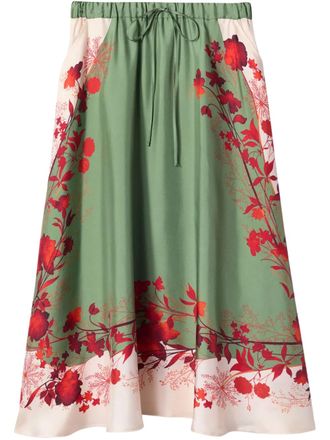 La DoubleJ jupe à imprimé Woodland - GR08 WOODLAND PLACÉE