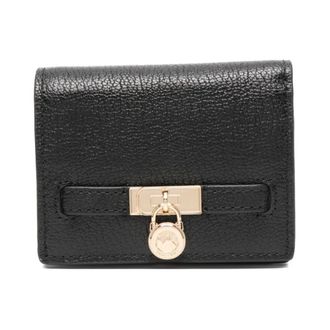 Michael Kors Schwarze Pebble Geldb&ouml;rse mit Goldverschluss - - Accessories - Damen - Schwarzk - ONE SIZE