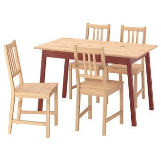 IKEA PINNTORP / PINNTORP Tisch und 4 St&uuml;hle