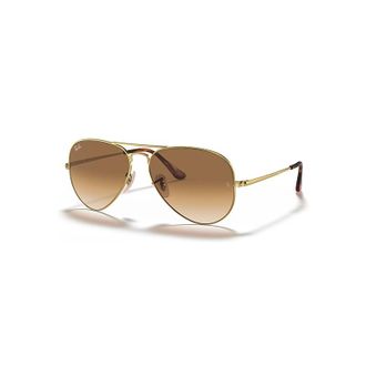 Ray-Ban Aviator Metal II Sonnenbrillen Arista Gold Fassung Braun Glas 58-14
