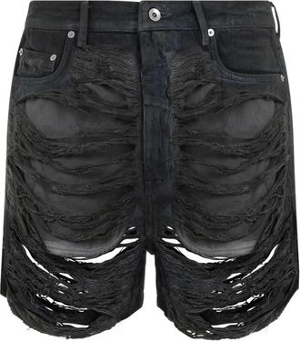 Rick Owens Homme, Shorts, Noir, Taille: W32 Denim Shorts