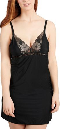 Sans Complexe Damen Passion 51SAG80 Nachthemd ohne Bügel, Schwarz, 46