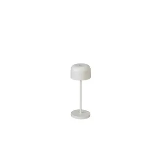 Konstsmide LED Tischleuchte Lille Mini | weiß | Indoor/Outdoor | Kabellos | 7,5 x 7,5 x 20 cm | 7835-250