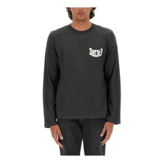 Courr&egrave;ges Homme, Tops, Noir, Taille: M Encore Long-Sleeved T-Shirt