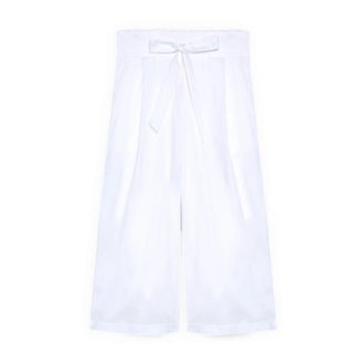 Fiorella Rubino Baumwoll-Popeline-Culottes - - Trousers - Damen - Wei&szlig; - M