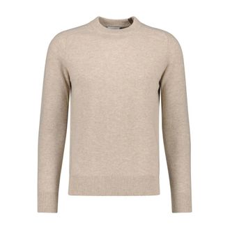 Profuomo Soft Wool Crewneck - - Knitwear - Herren - Beige - S