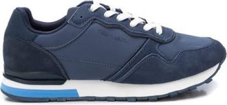 Xti Teddy Smith 120142 Baskets en nylon et daim pour homme, bleu, 41 EU