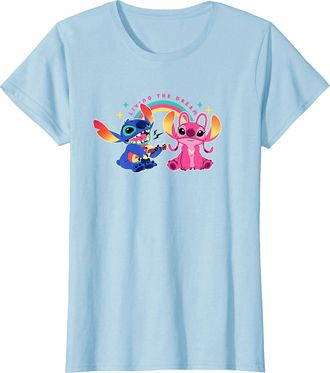 Disney Stitch and Angel Living the Dream T-Shirt