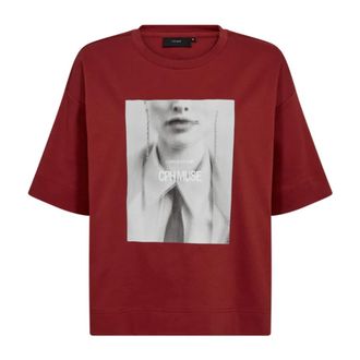 Copenhagen Muse Femme, Tops, Rouge, Taille: 36 FR Haut Rouge Élégant