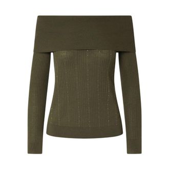 Liu Jo Bardot-Ausschnitt Pullover - - Knitwear - Damen - Gr&uuml;n - XS