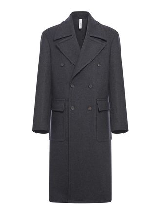 Hev&ograve; Manteau Au Genou - Gris