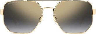 Dsquared2 unisex, Accessoires, Jaune, Taille: 58 MM Lunettes de soleil