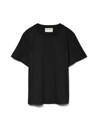 Vero Moda Vmnaima SS T-Shirt &agrave; col Rond VMA Noos pour Femme, Noir, L