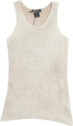 Avant Toi Femme, Tops, Beige, Taille: 40 FR D&eacute;bardeur Modal C&ocirc;tel&eacute; Lamin&eacute;