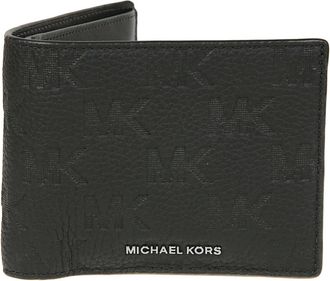 Michael Kors Homme, Accessoires, Noir, Taille: ONE Size Portefeuille &agrave; deux volets et &eacute;tui pour cartes Hudson