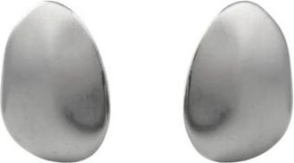 Dansk Copenhagen Klara Waterproof Silver Stainless Steel Post Earrings - Brushed Finish - - Accessories - Damen - Grau - ONE SIZE