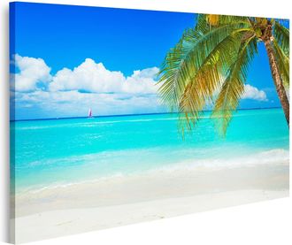 Islandburner Bild auf Leinwand Karibik Strand Bilder Wandbilder Poster