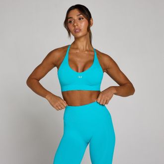 MyProtein Brassi&egrave;re de sport Ultra Seamless Tempo MP femme - Bleu &eacute;lectrique - XS