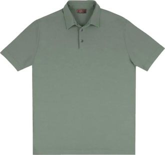 Zanone Homme, Tops, Vert, Taille: 2XL Ice Cotton Slim Fit Polo