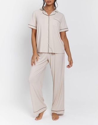 Loungeable Ladies - Ensemble de pyjama c&ocirc;tel&eacute; - Vanille-Blanc