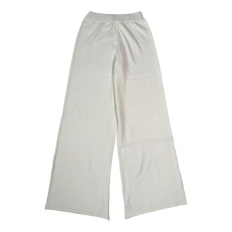 Hinnominate Hinnominate, Femme, Pantalons, Blanc, Taille: 38 FR Pantalon Palazzo en maille