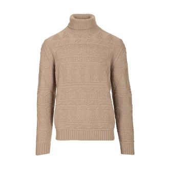 Mauro Ottaviani Cashmere Rollkragenpullover - - Knitwear - Herren - Beige - M