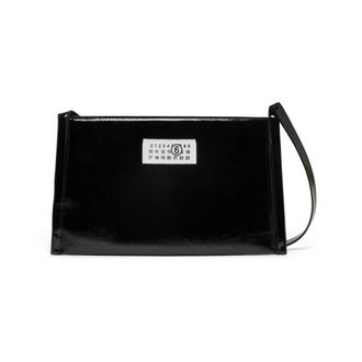 Maison Margiela Femme, Sacs, Noir, Taille: ONE Size Sac bandouli&egrave;re plat