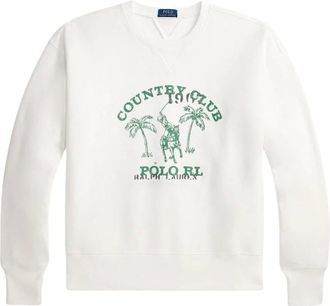 Ralph Lauren Homme, Sweatshirts et sweats &agrave; capuche, Blanc, Taille: XL Graphic Crewneck