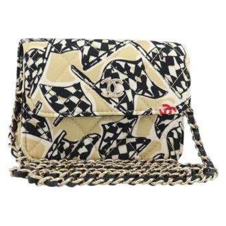 Chanel Pre-owned Schultertasche aus Satin - - Pre-owned - Damen - Beige - ONE SIZE
