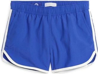 Arket Badeshorts Mit Kontrastfarbenen Paspeln -Blau