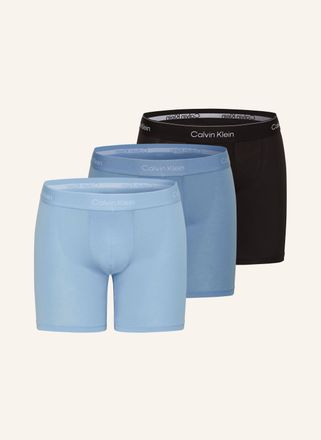 Calvin Klein 3er-Pack Boxershorts Icon Cotton Stretch blau