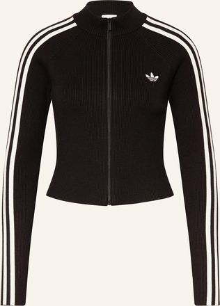 adidas Originals Adidas Originals Strickjacke Adicolor 3 Stripes Slim Knit schwarz